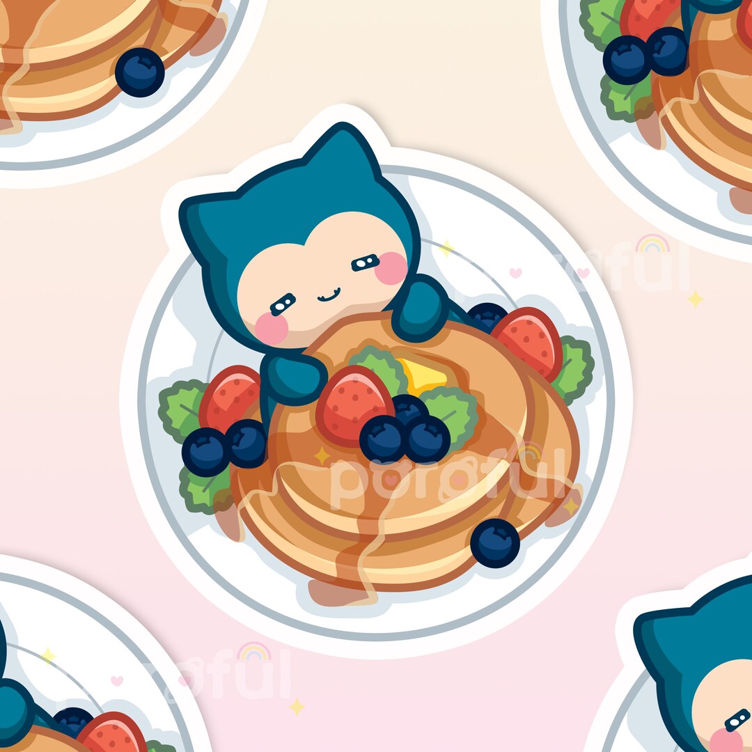 Cute Snorlax Sticker / Kabigon Sticker / Snorlax Pokemon Die Cut ...