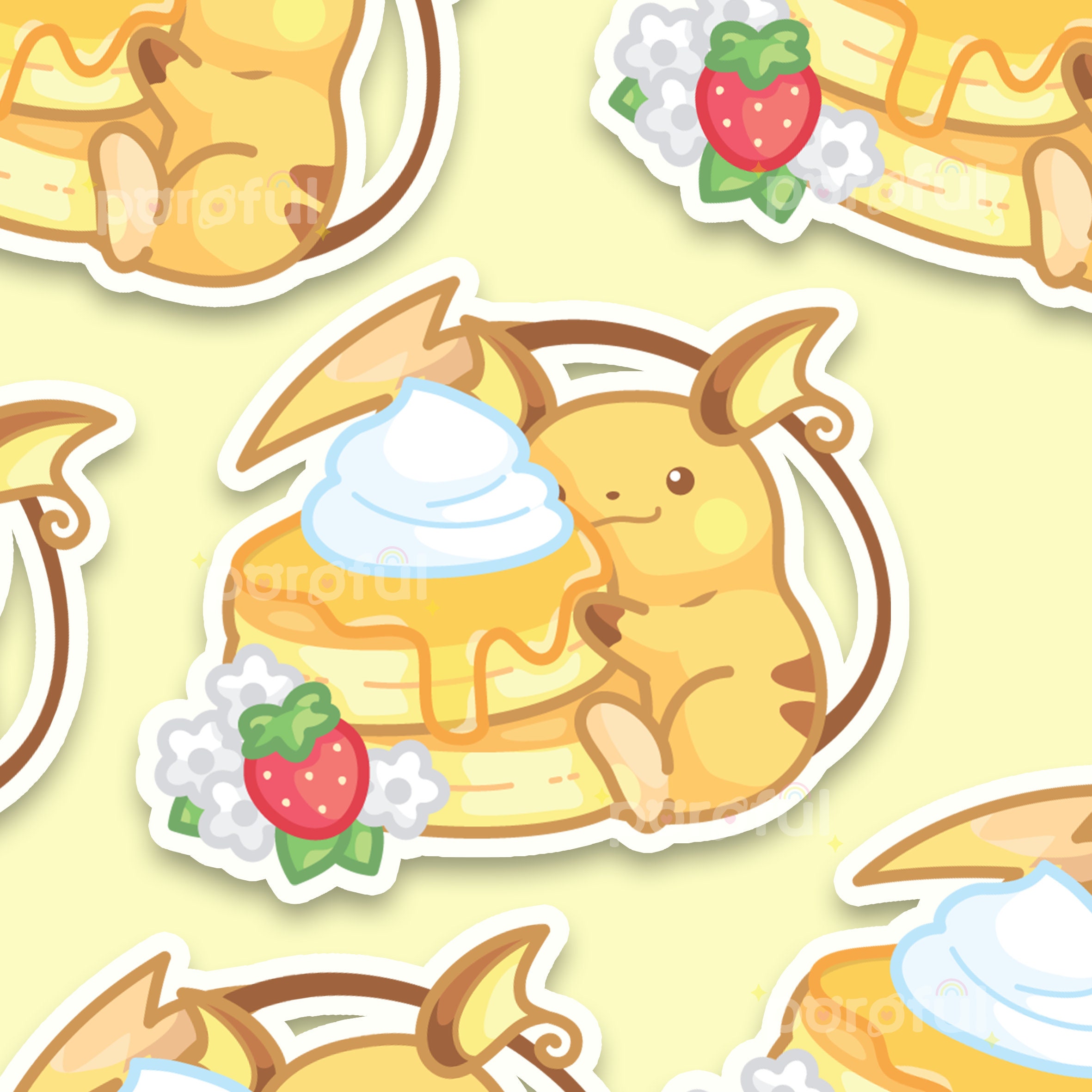 Pokemon Pichu Pikachu Raichu Cute