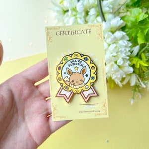 Kawaii Cute Eevee Pokemon Pin / Eeveelution Enamel Pins / - Etsy