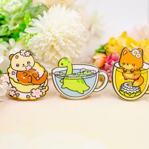 Loch Ness Monster Enamel Pin / Cryptid Creatures Pin / Cute Fantasy ...