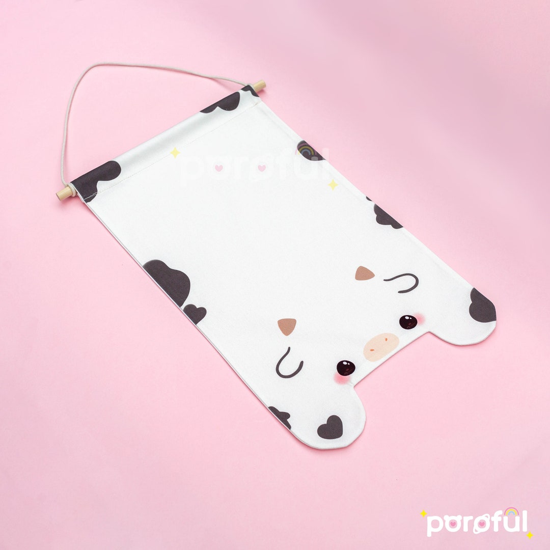Kawaii Cute Cow Pin Display Banner / Cow Enamel Pin Display Stand / Pin ...