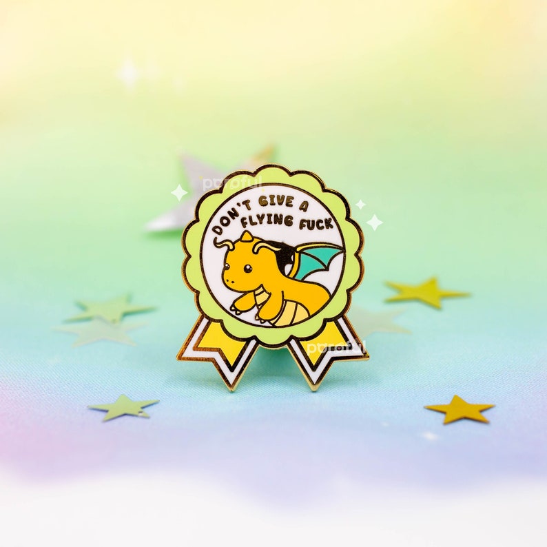 Dragonite Pokemon Enamel Pin / Funny Rude Pokemon Pins / Sassy - Etsy