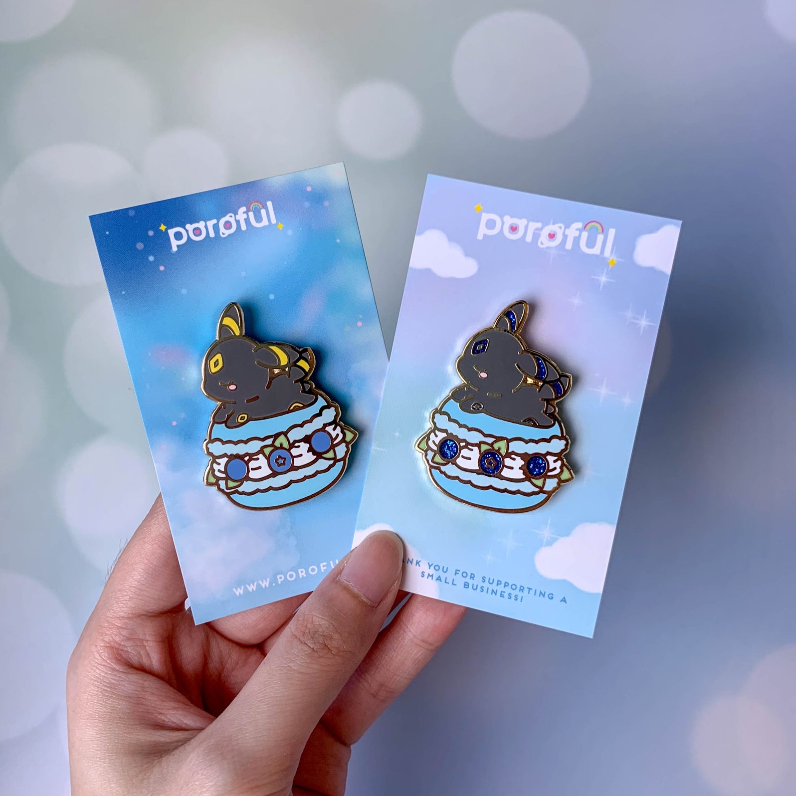 Cute Umbreon Pokemon Enamel Pin / Shiny Umbreon Eeveelutions - Etsy