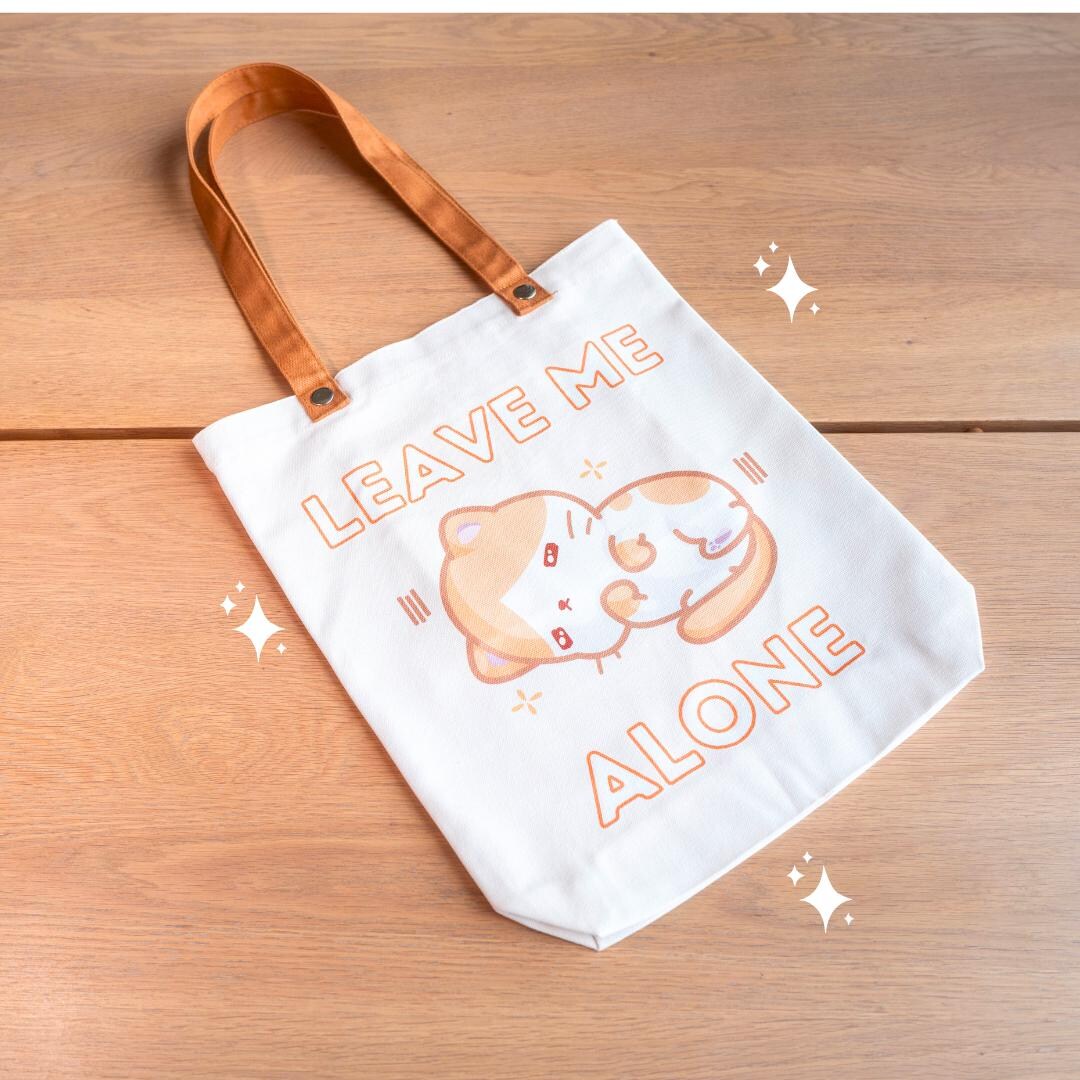 Cute Lazy Cat Tote Bag / Not Today Tote Bag / Introvert Tote Bag ...