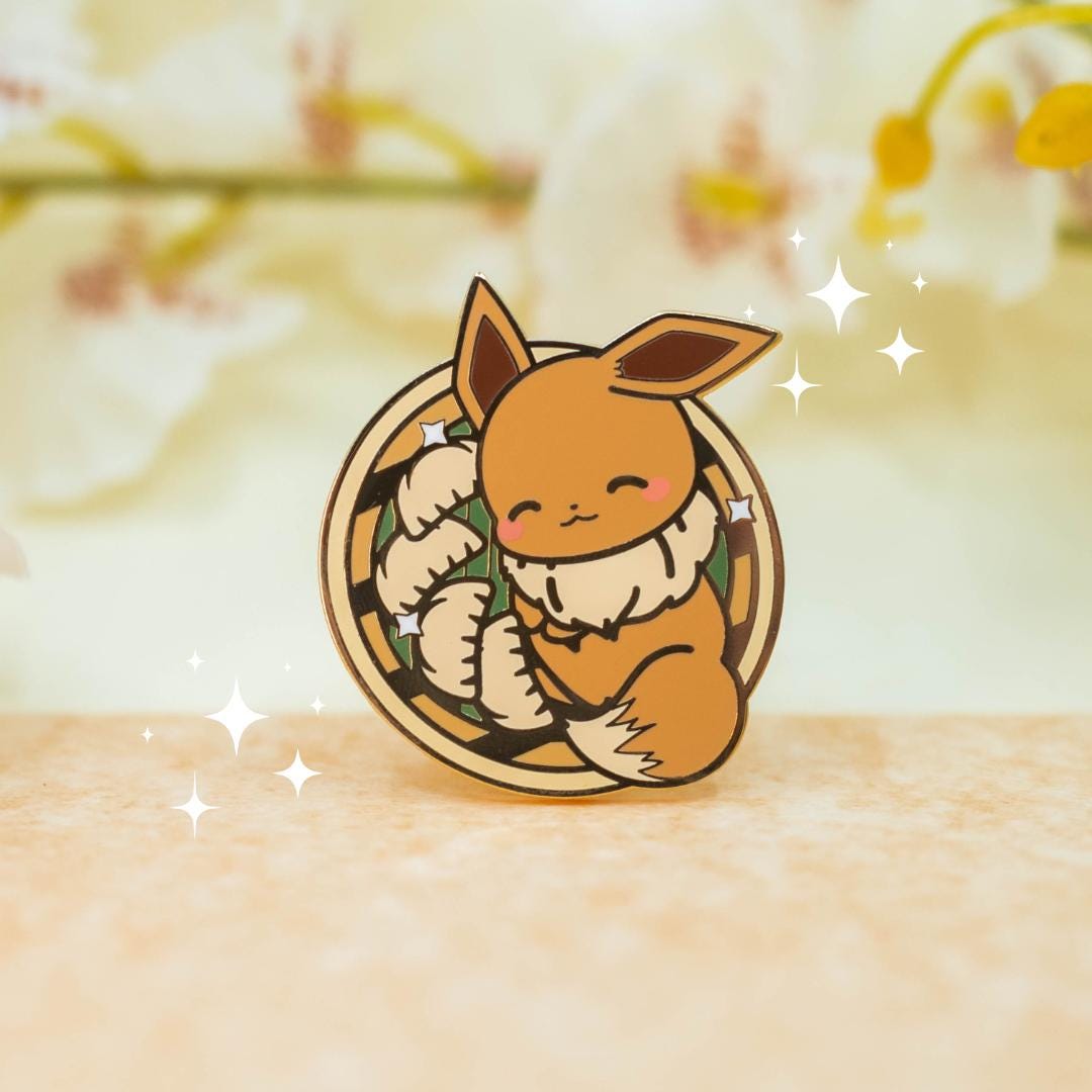 Eevee Dim Sum Enamel Pin / Pokemon Eeveelutions Enamel Pin / Umbreon ...