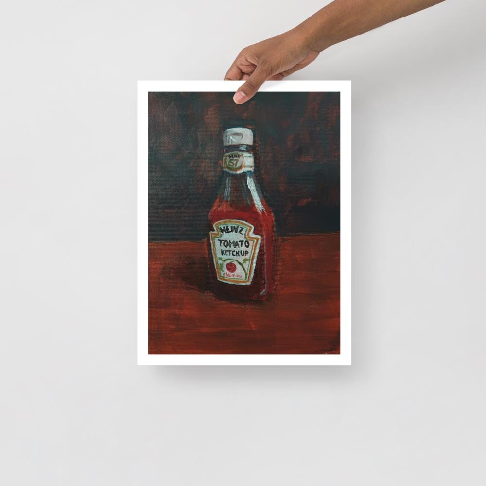 Ketchup Bottle Pop Art Print: Retro Kitchen Diner Decor - Etsy