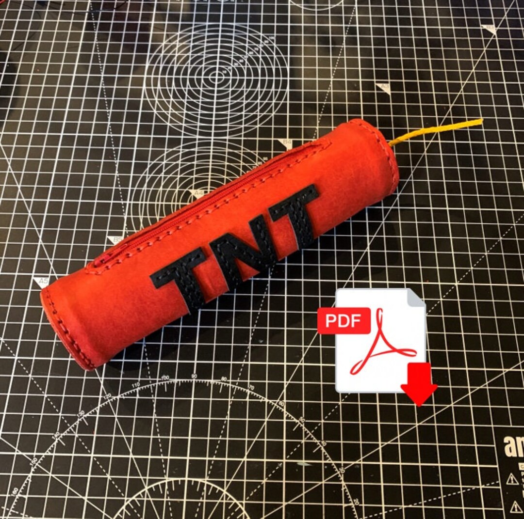 Artizan Leather TNT / Dynamite Pencil Case Pattern PDF - Etsy