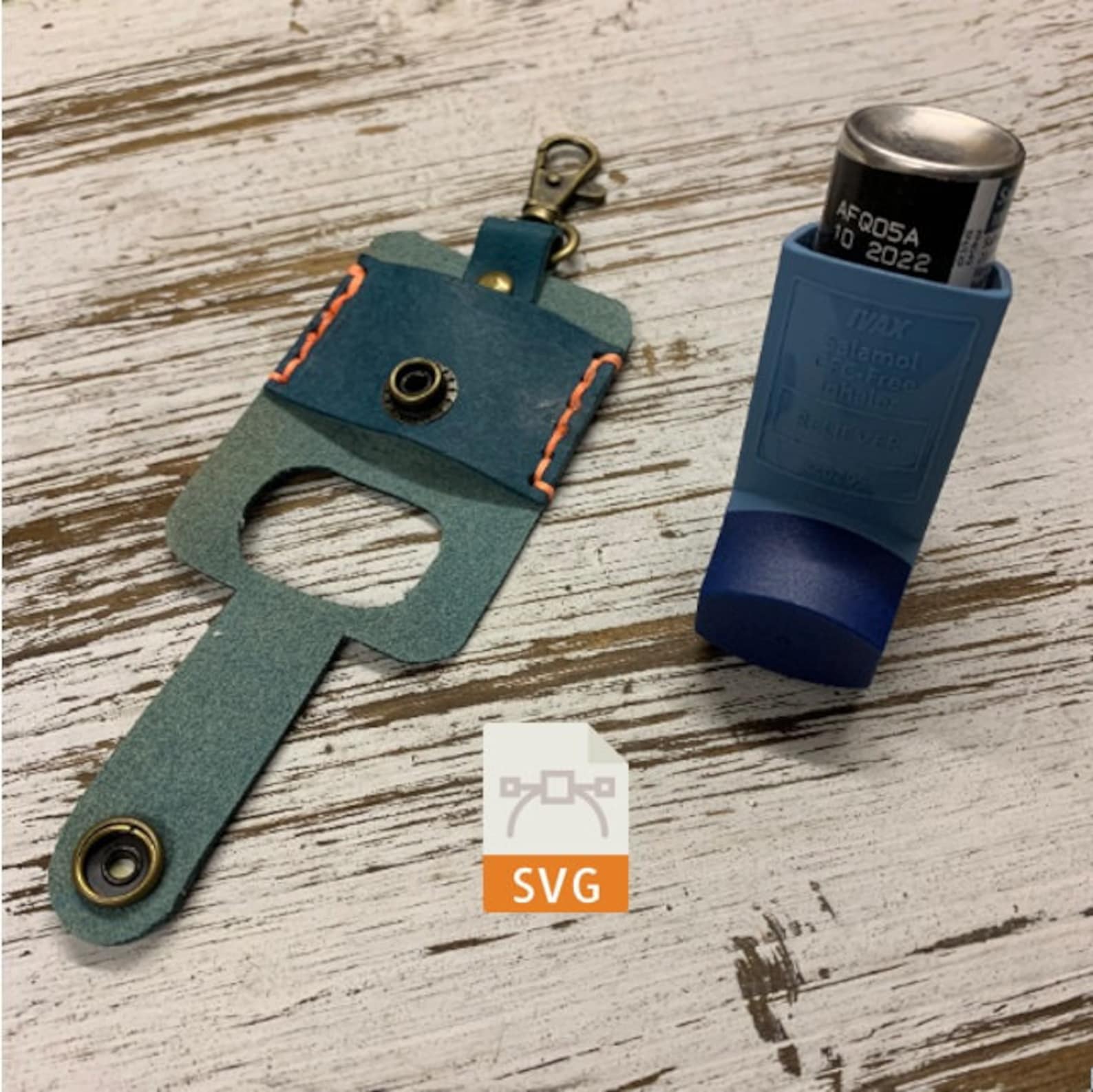 Artizan Leather Asthma Inhaler Case Pattern SVG - Etsy