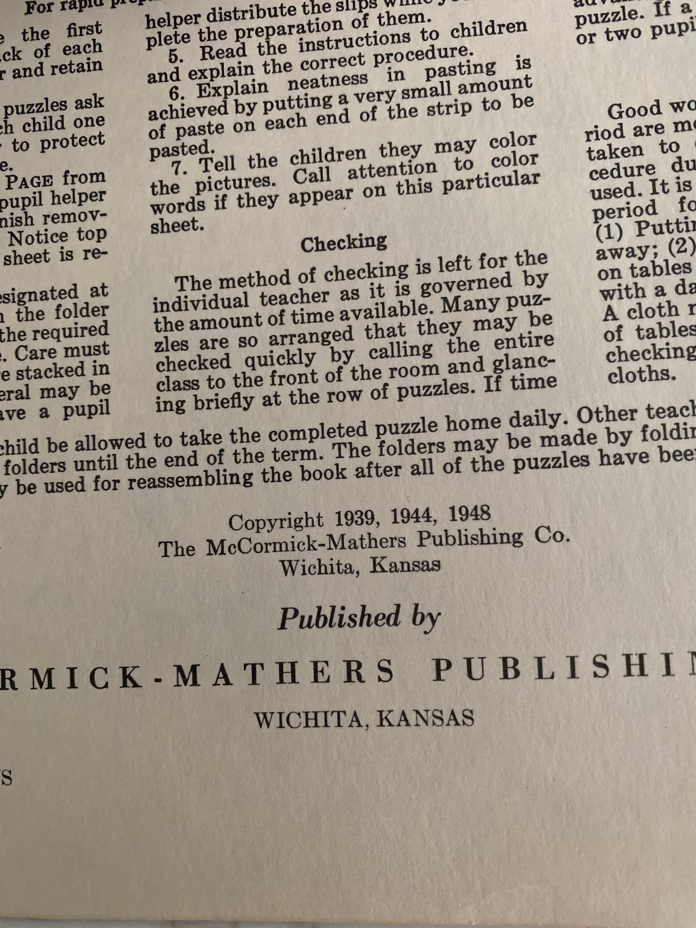 Vintage Grade School Work Book - Etsy