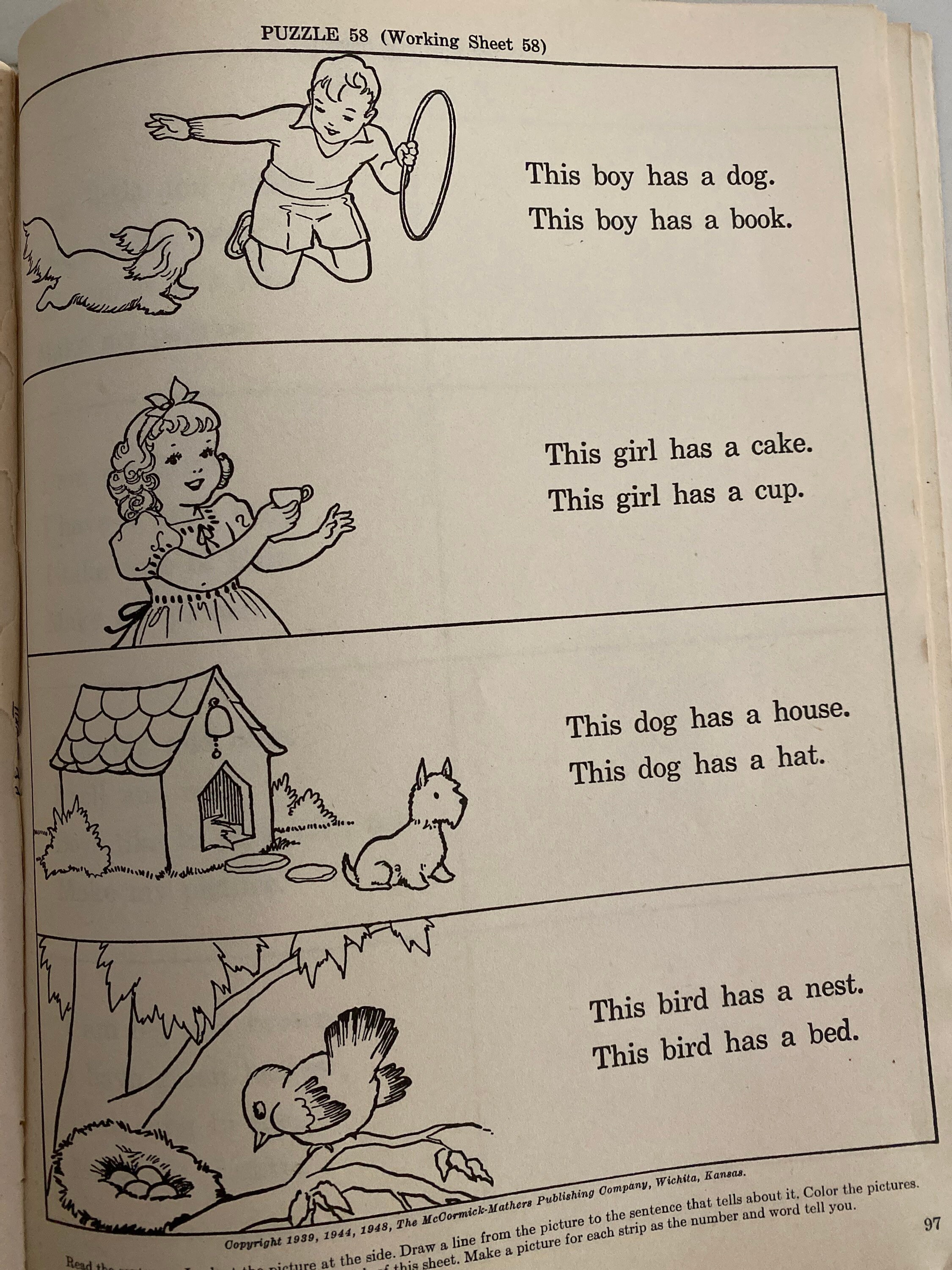 Vintage Grade School Work Book - Etsy