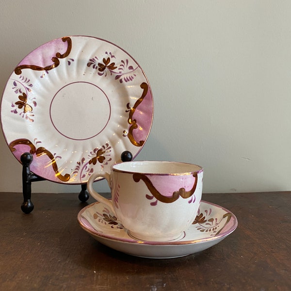 Antique Pink Lusterware - Etsy