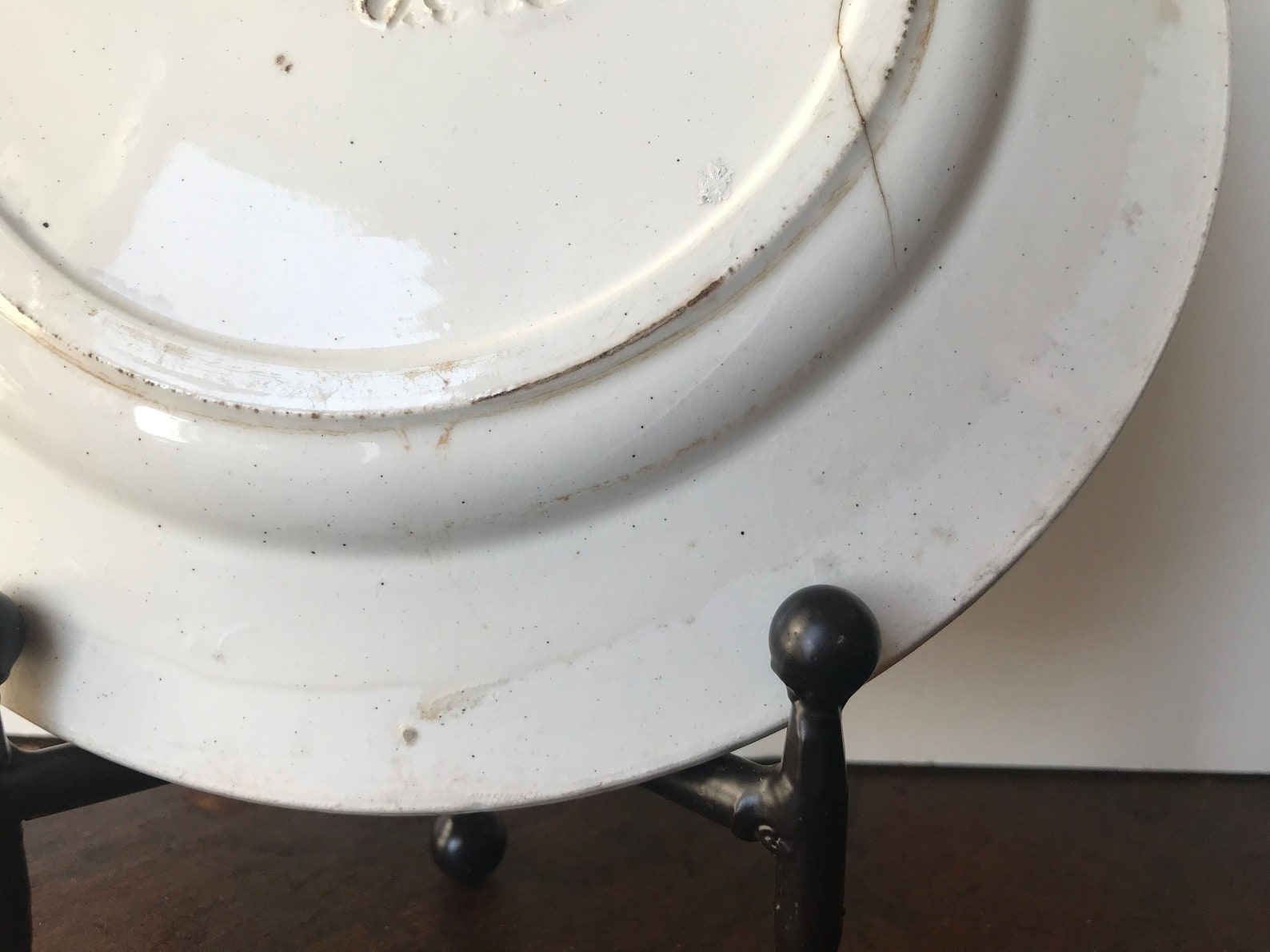 Antique VA Rose Stick Spatter Plate Made in Germany Red | Etsy