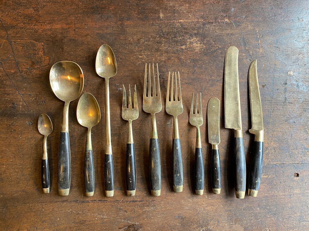 Gorgeous Vintage Mid-century Modern Flatware and Serving Set - Etsy