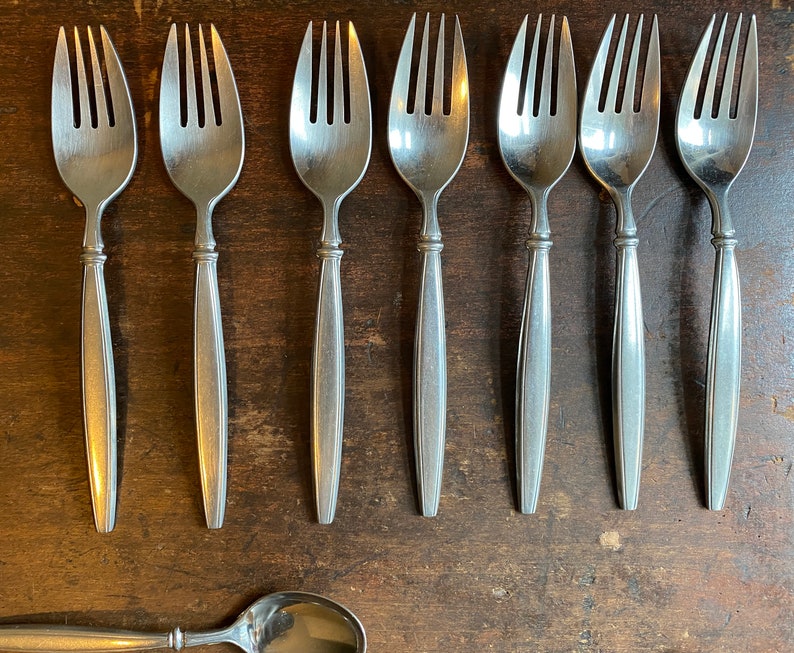 Gorgeous Vintage Mid-century Modern Flatware Set of 35 Nasco - Etsy