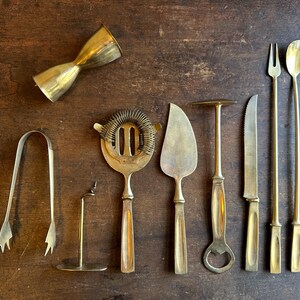 Mid Century Modern Danish Modern Atomic Age Bar Tool Set Vintage 1950s ...