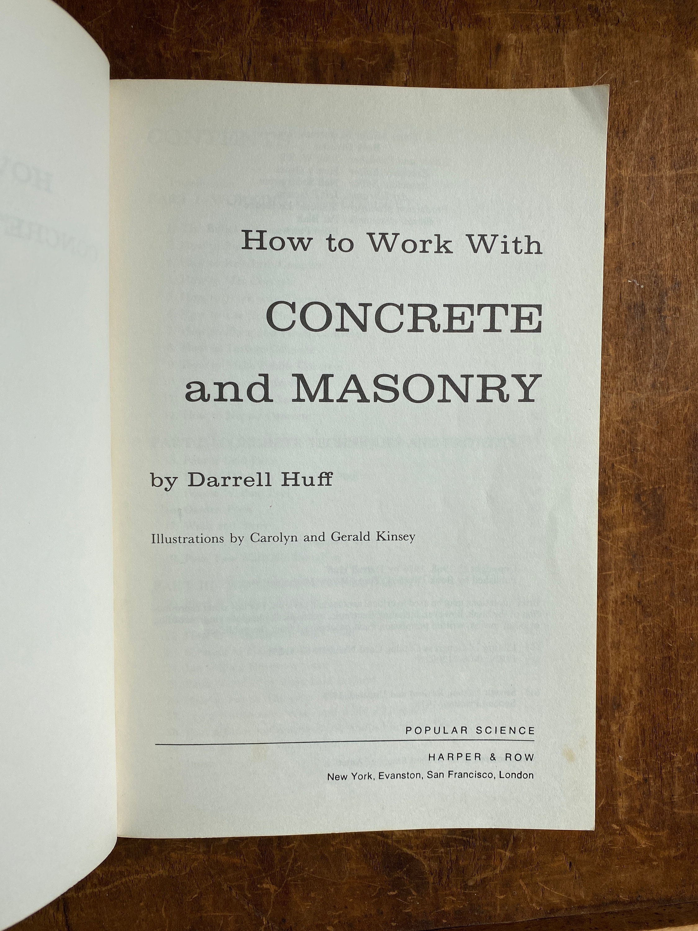 Vintage Concrete and Masonry Book: Popular Science Guide, 1976 - Etsy