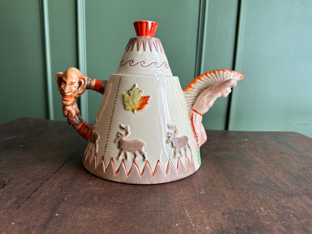 Clarice Cliff “teepee” Teapot – Canada Series – Art Deco Ceramic – Rare ...