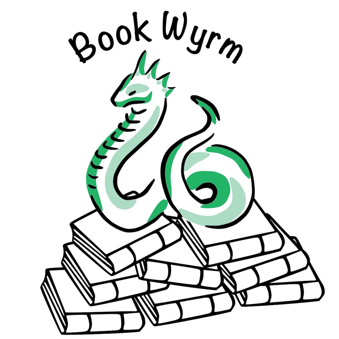 Book Wyrm, SVG File, Dungeons and Dragons, Silhouette Digital Image for ...