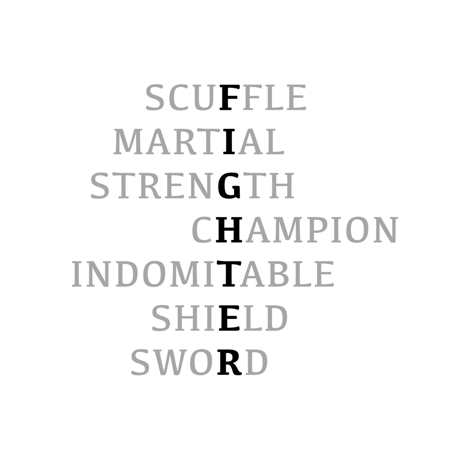 Fighter One-word Poem/acronym, SVG File, Dungeons and Dragons, RPG ...