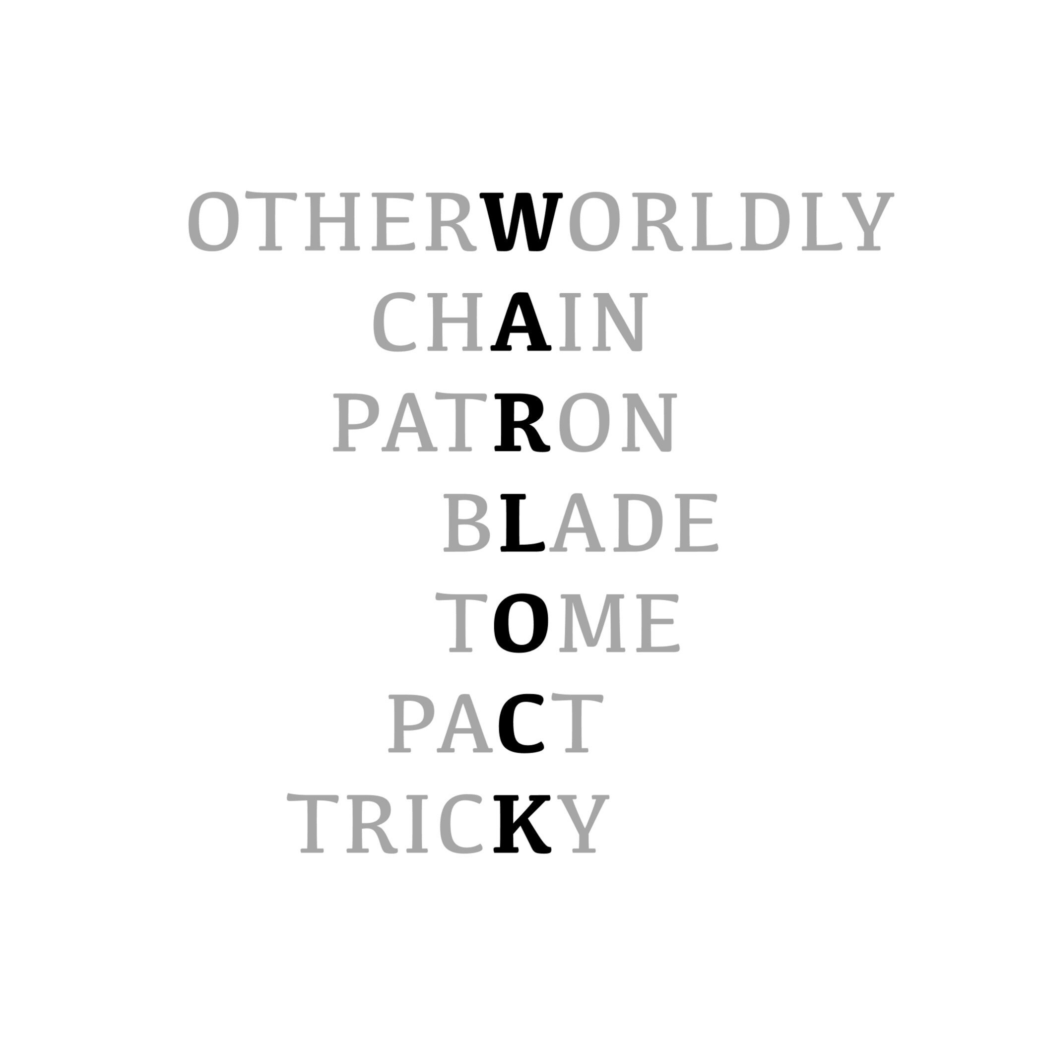 Warlock One-word Poem/acronym, SVG File, Dungeons and Dragons, RPG ...