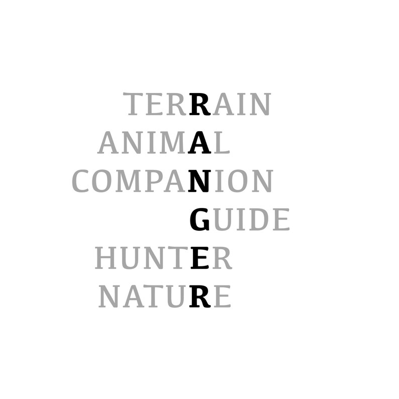 Ranger One-word Poem/acronym, SVG File, Dungeons and Dragons, RPG ...