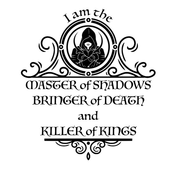 Rogue Assassin SVG File Master of Shadows Bringer of Death | Etsy