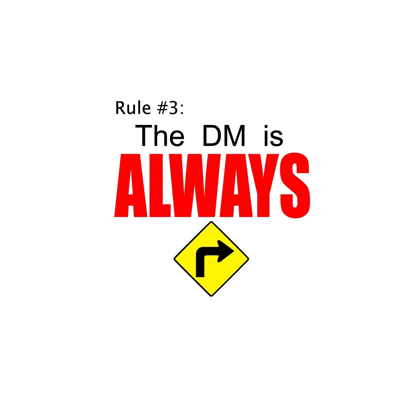 Rule #3: the DM is Always Right, SVG File, Dungeons and Dragons ...