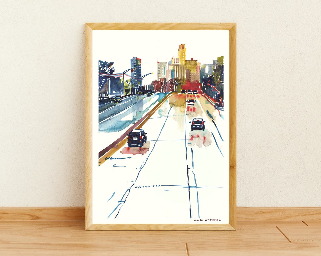 Chicago Freeway Art, Chicago Freeway Art Print, Chicago Freeway Poster ...