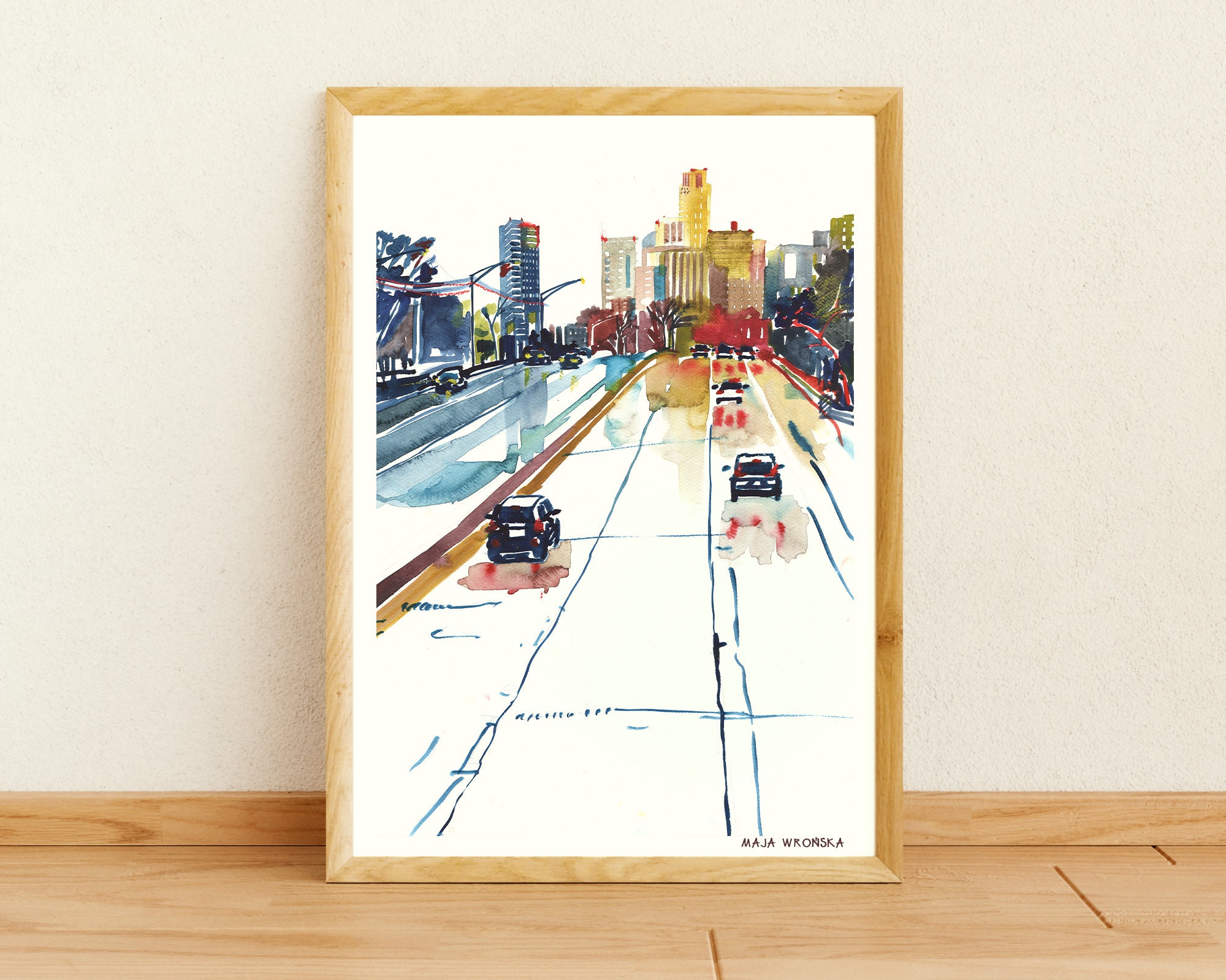 Chicago Freeway Art, Chicago Freeway Art Print, Chicago Freeway Poster ...