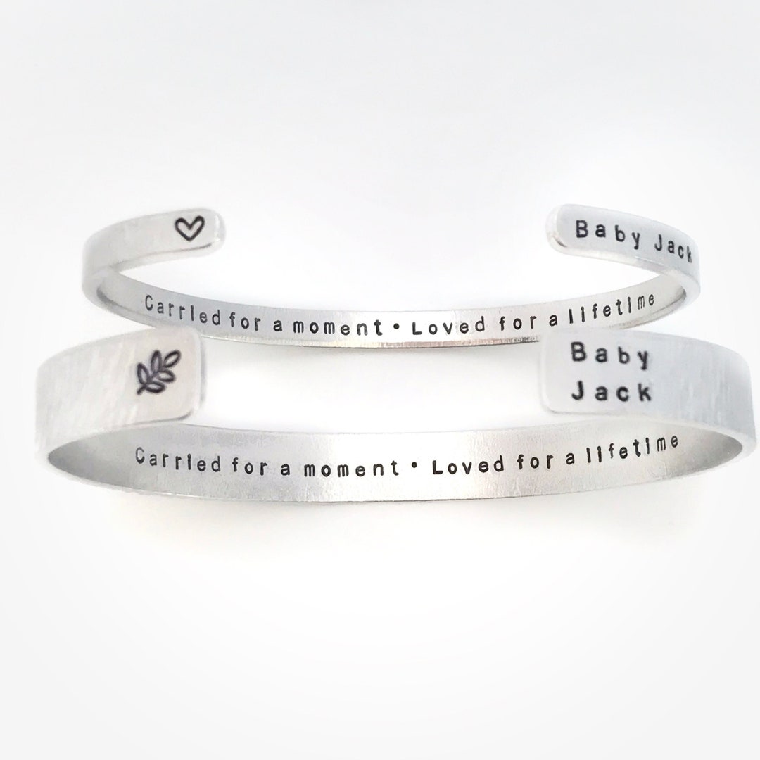 Couple’s Baby Loss Gift Memorial Bracelets / Miscarriage Keepsake for ...