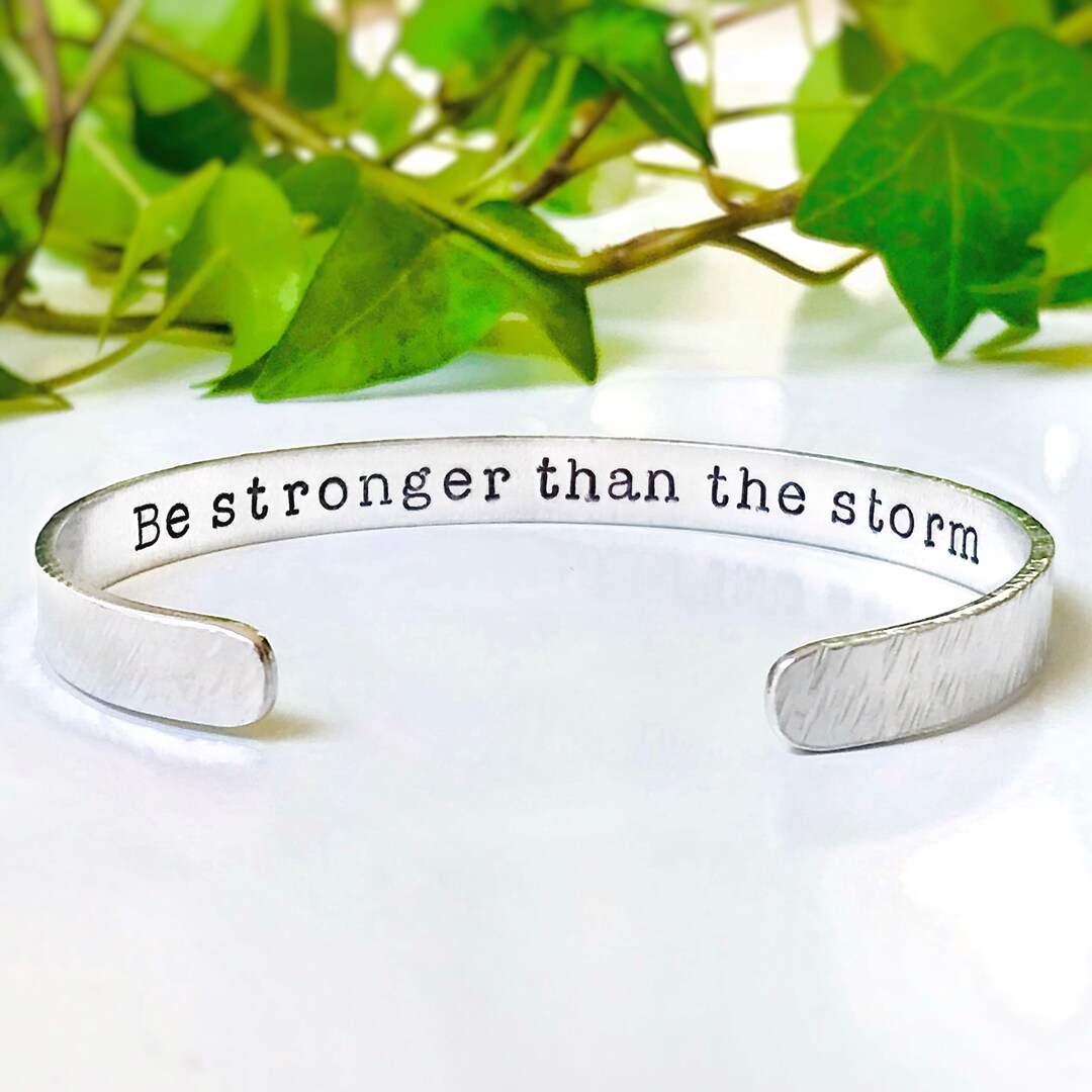 Be Stronger Than the Storm Bracelet // Anxiety Depression Grief Relief ...