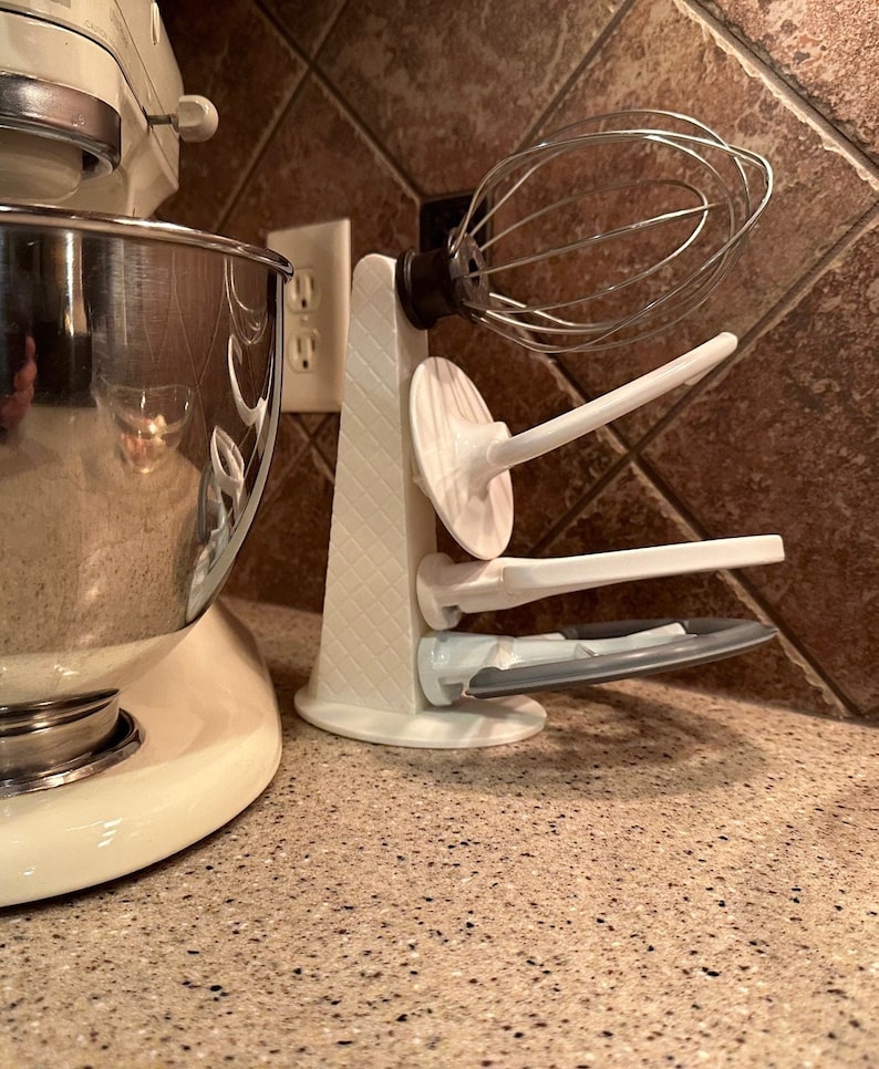 Kitchen-aid Mixer Attachment Stand/caddy/holder for 4 Items. Unique ...