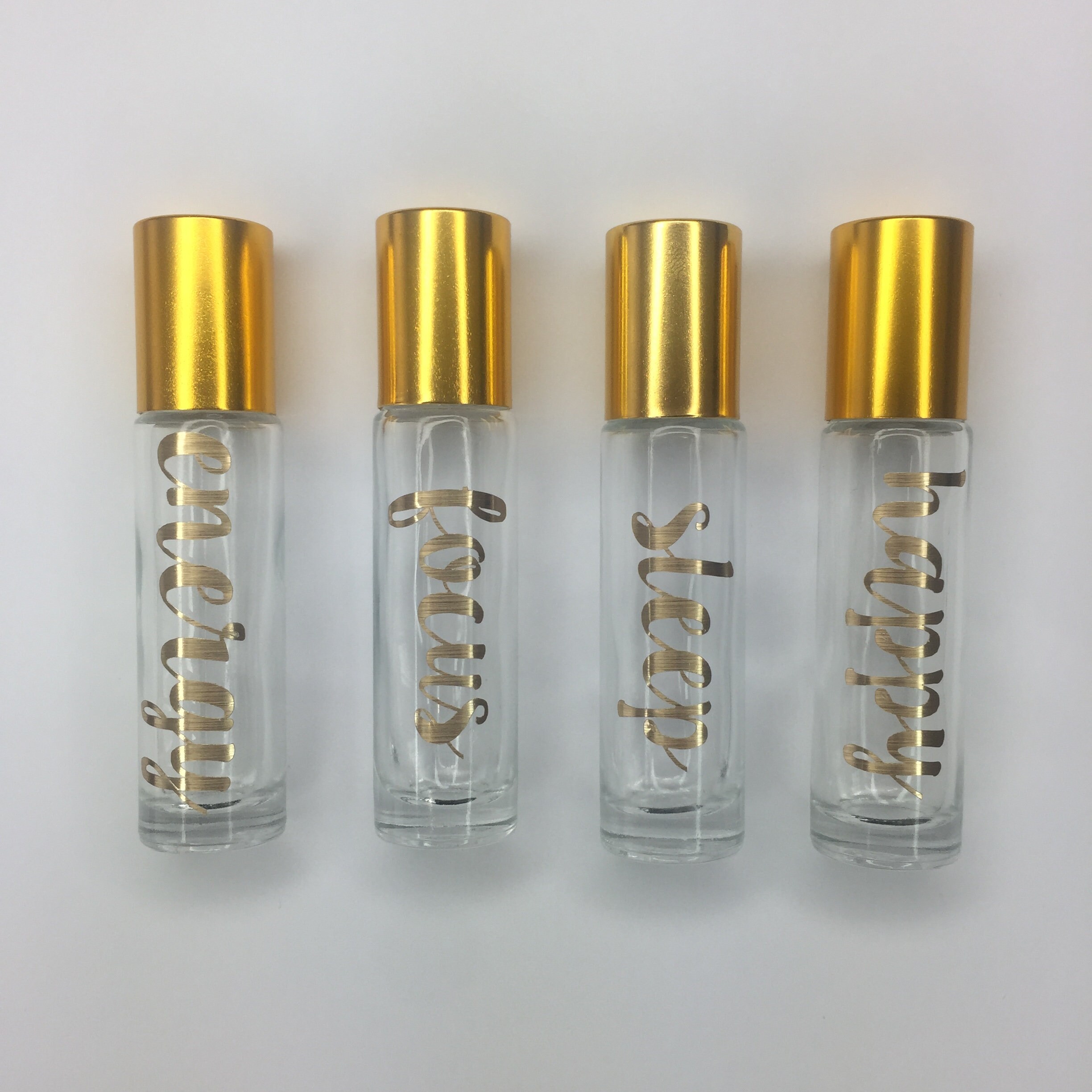Four piece Essential oil Roller Bottle Set 10ml | Etsy