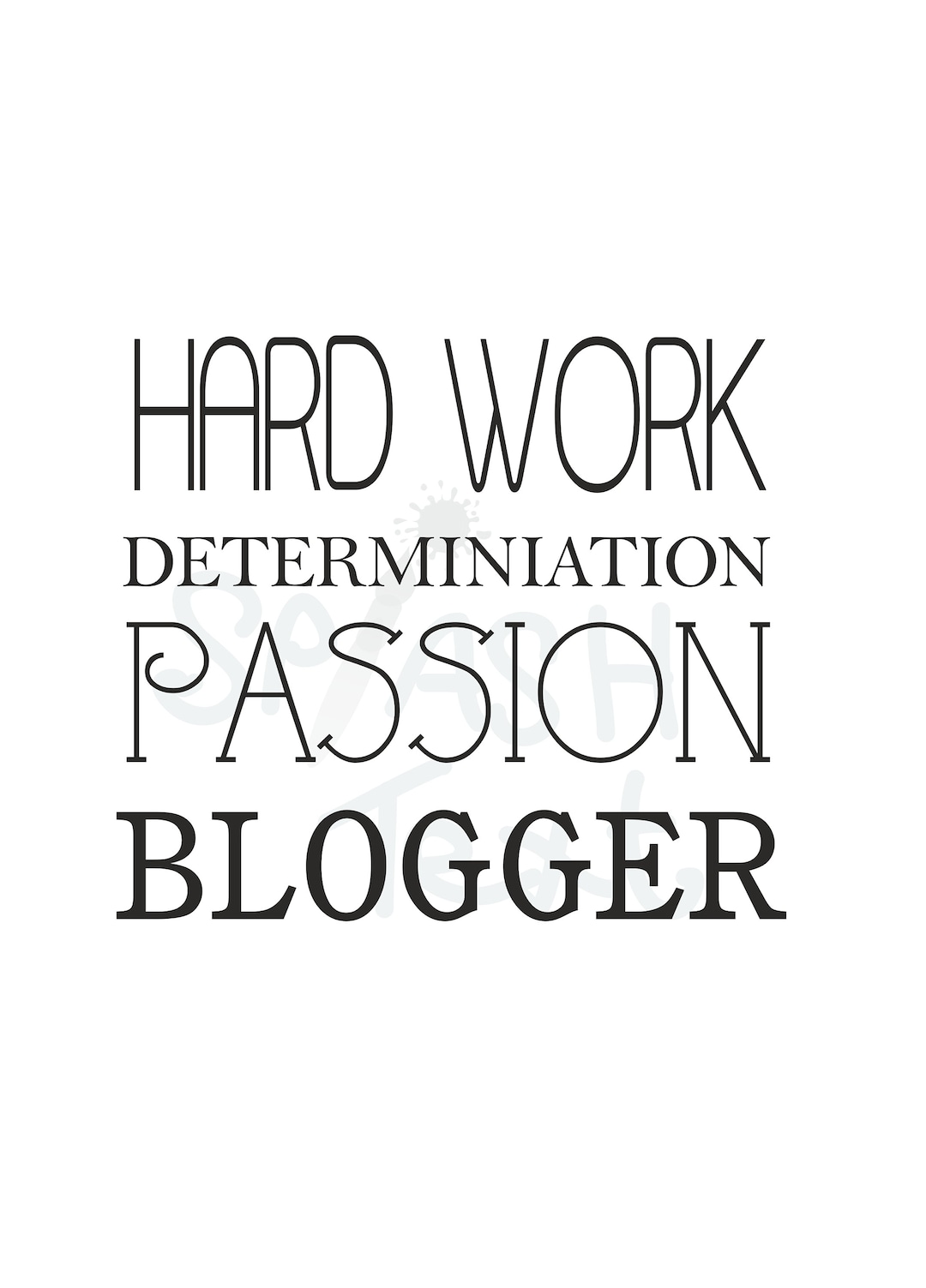 Hard Work Art Print - Etsy