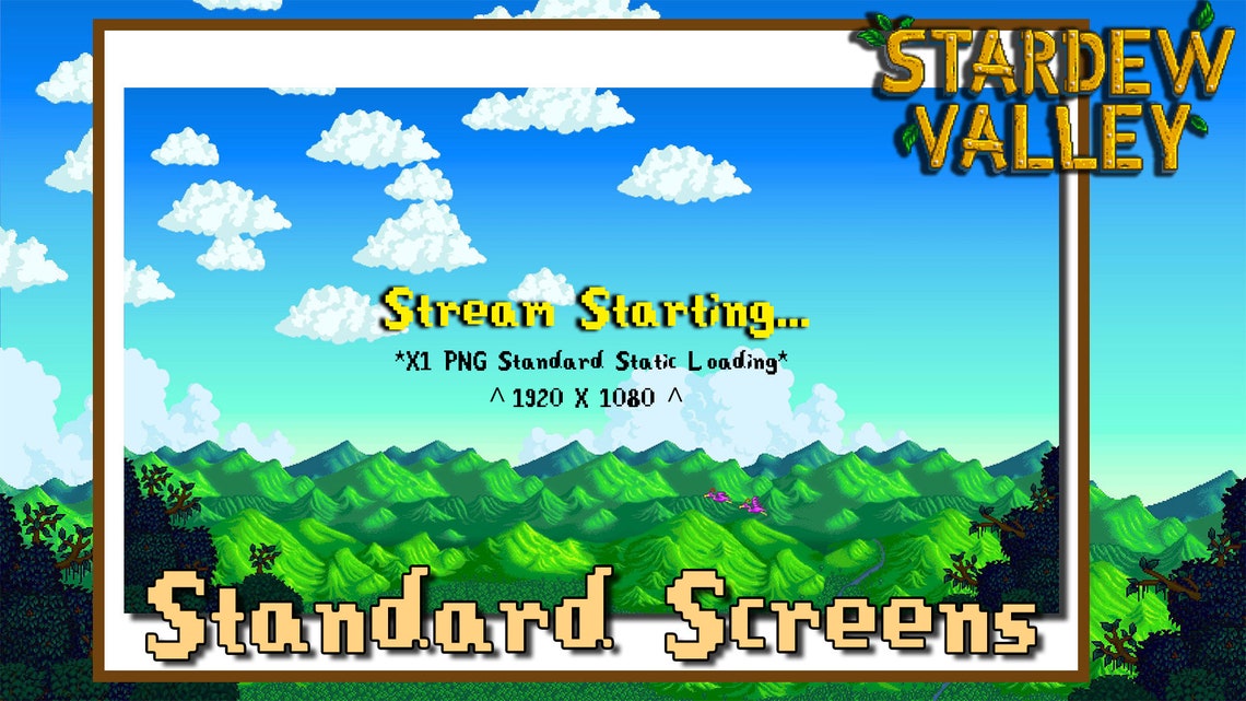 Cozy Stardew Valley Themed Twitch Static Loading Screens X3 | Twitch ...