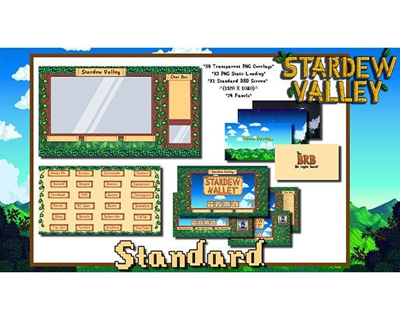 Cozy Stardew Valley Themed Twitch Standard Package | Twitch Streaming ...