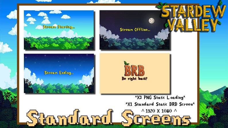 Cozy Stardew Valley Themed Twitch Standard Package | Twitch Streaming ...