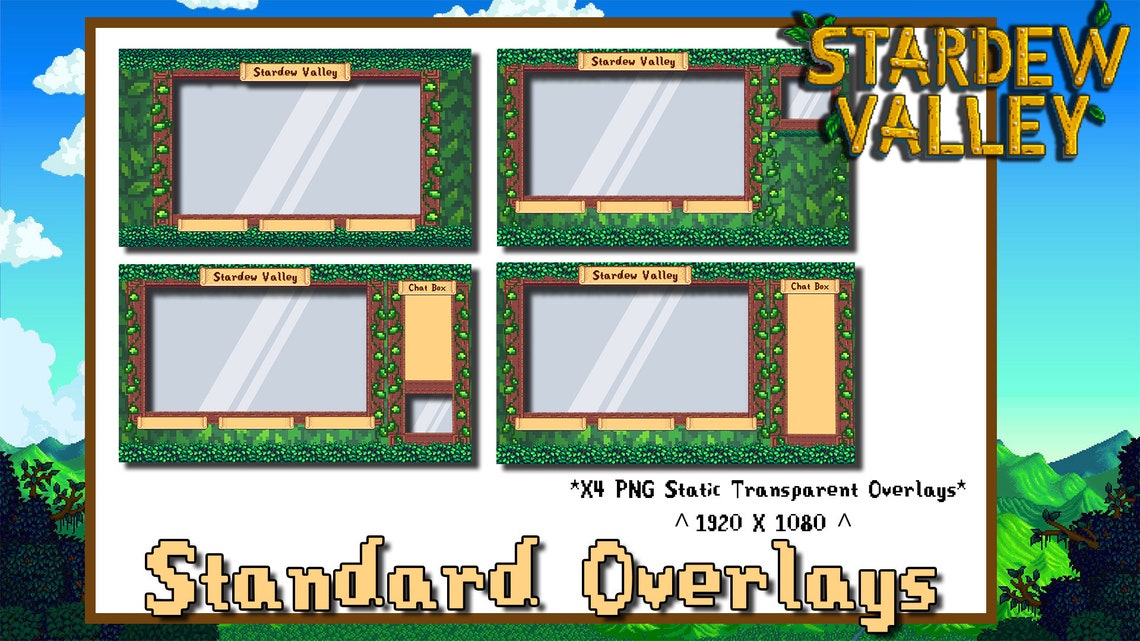 Cozy Stardew Valley Themed Twitch Standard Package | Twitch Streaming ...