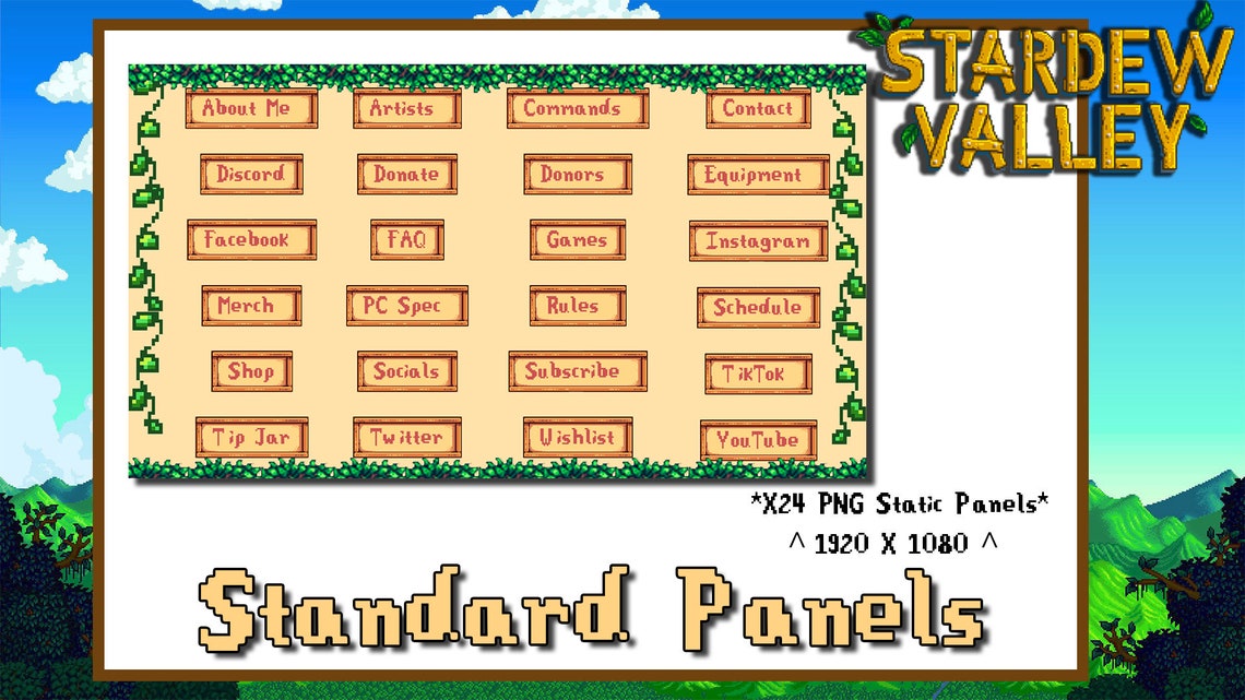 Cozy Stardew Valley Themed Twitch Standard Package | Twitch Streaming ...
