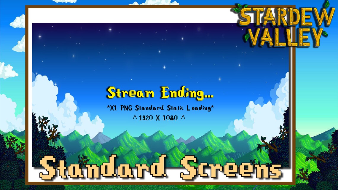 Cozy Stardew Valley Themed Twitch Static Loading Screens X3 | Twitch ...