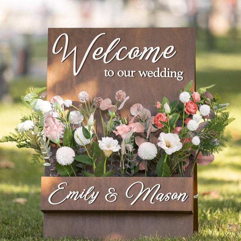 Flower Box Welcome Signs - Etsy