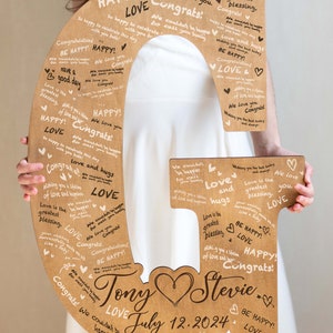 Guest Book Alternative, Custom Wooden Name Sign Wedding, Wedding Guest ...