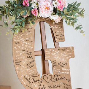 Guest Book Alternative, Custom Wooden Name Sign Wedding, Wedding Guest ...