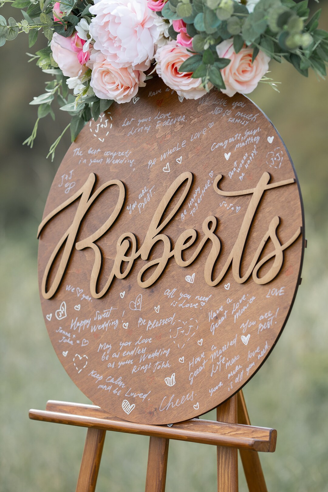 Alternative Guest Book, Wedding Custom Sign, Guest Book, Wood Name Sign ...