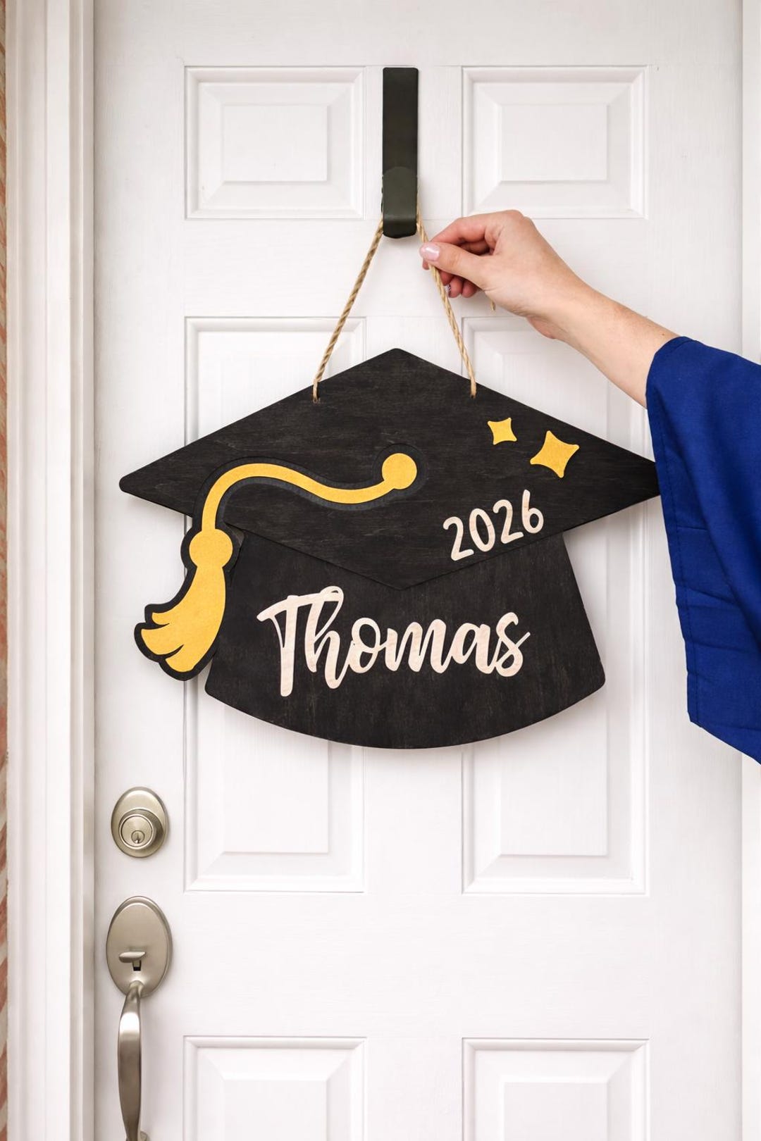 Graduation Cap Door Hanger, Class of 2026, Graduation Photo Prop Decor ...