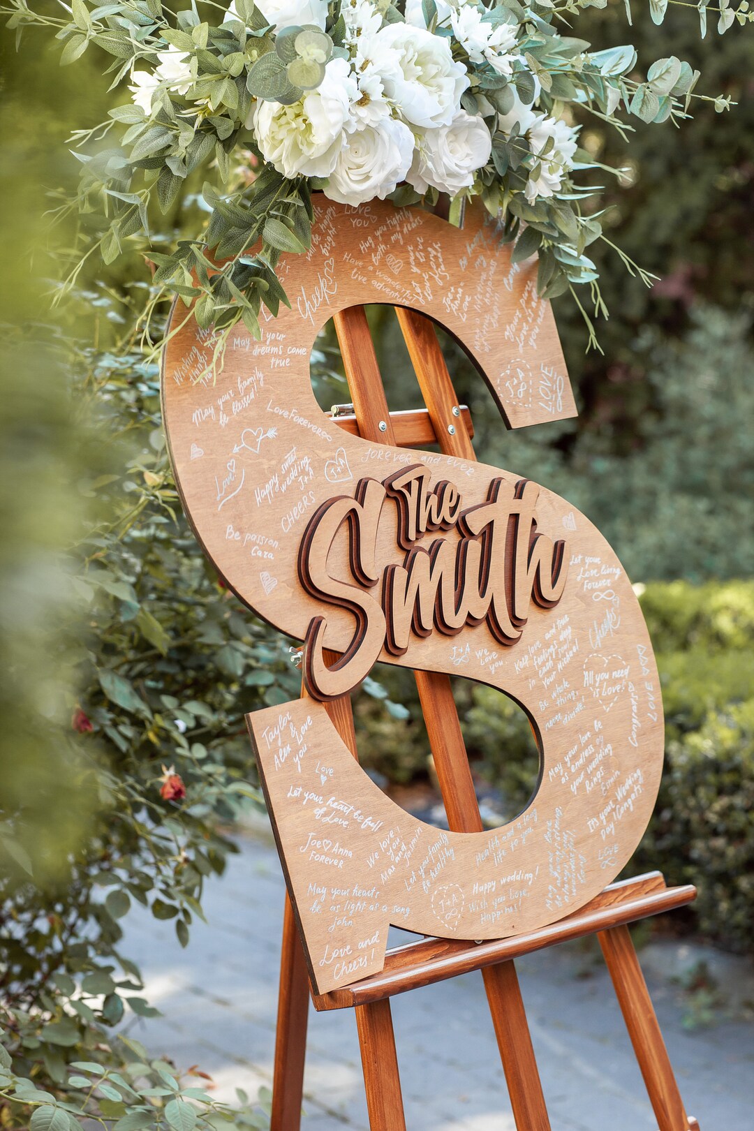 Wooden Letter Guest Book Wedding Guest Book Alternative Guest Book ...