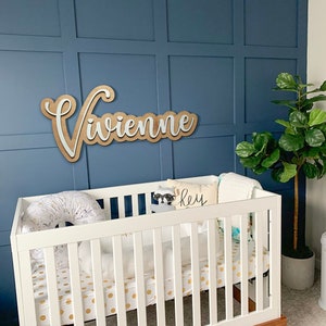 Nursery Name Sign, Wooden Name Sign, Personalized Name Sign, Baby Name ...