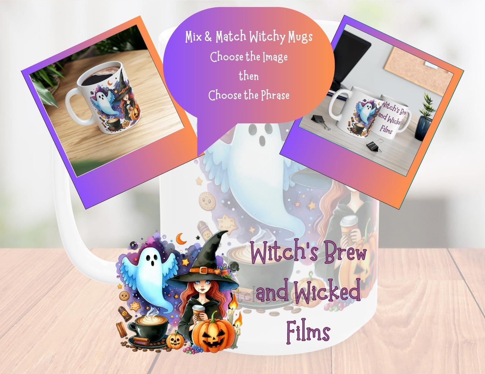 Mocha & Magic Mugs | 15 Oz | Custom Mix and Match | Choose the Image ...