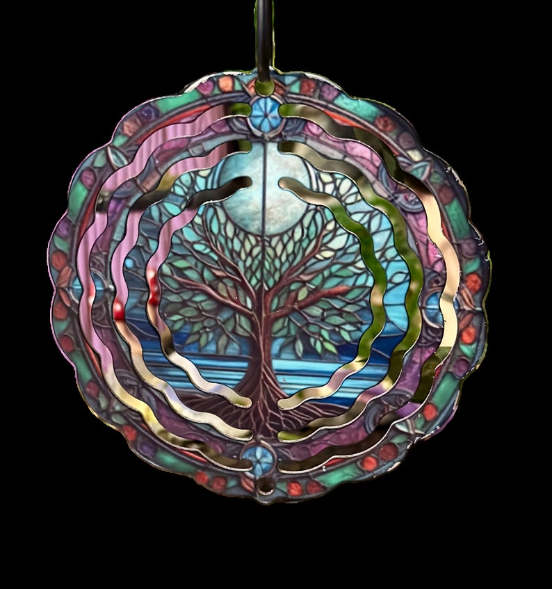 Rustic Witch Wind Spinner Tree of Life - Etsy