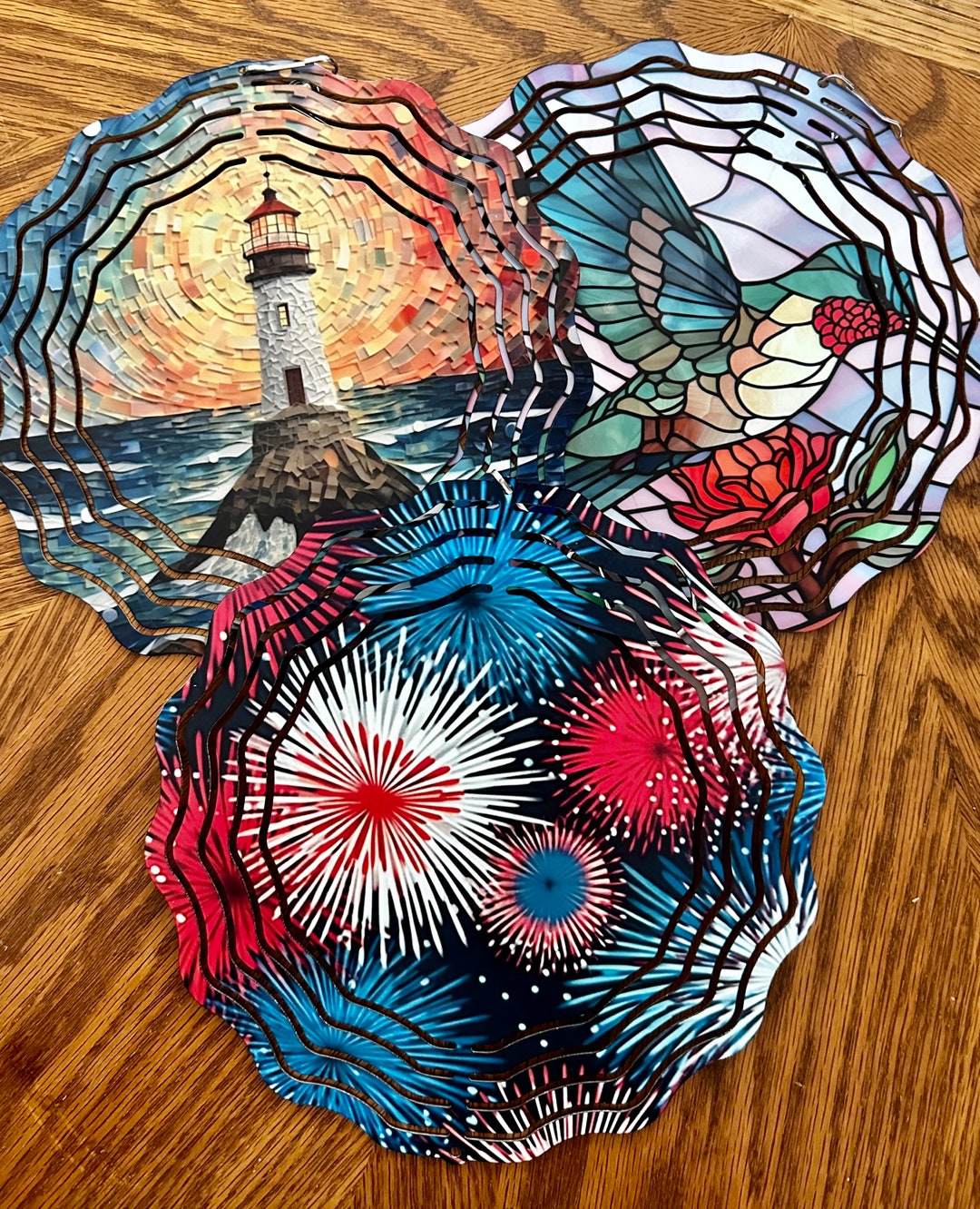 Rustic Witch Wind Spinners for All Year Around - Several to Choose From ...